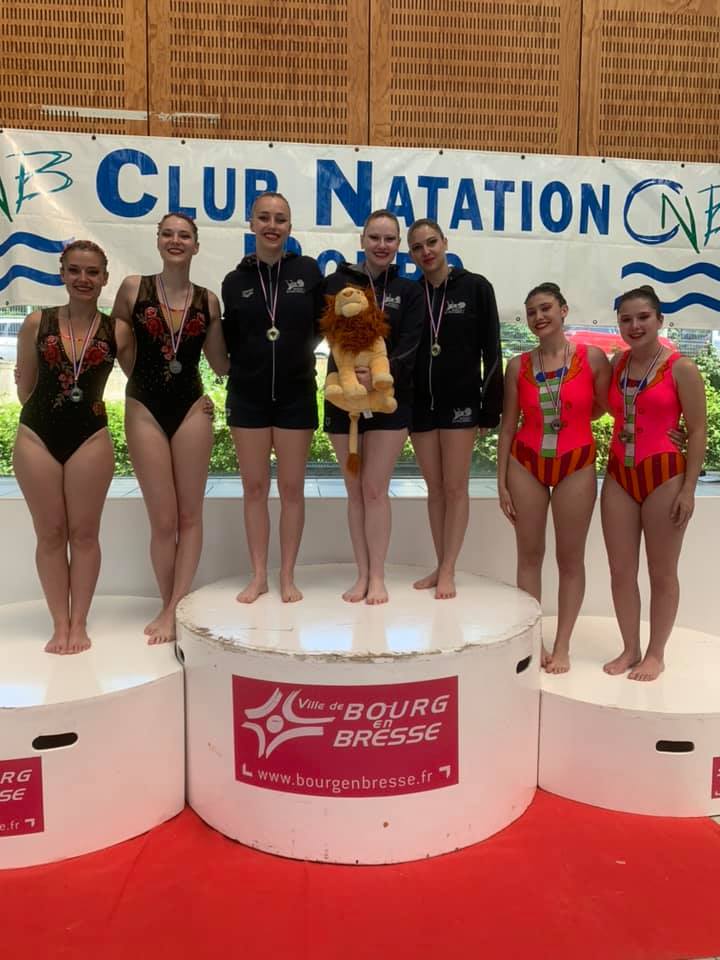 podium duo – La natation artistique à Lyon